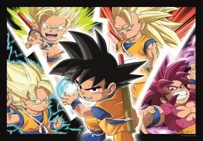 CLEMENTONI Puzzle Dragon Ball Daima: Goku transformace / 104 dílků / o
