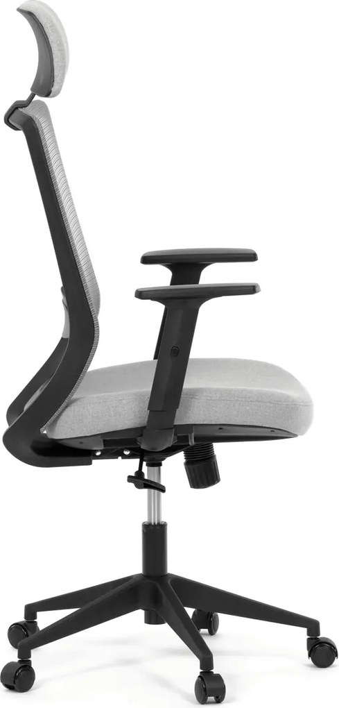 Ergonomická kancelářská židle AURELIE - šedá síťovina