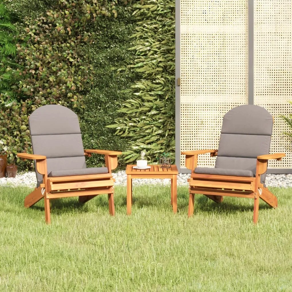 3dílná sada zahradního nábytku Adirondack masivní akácie 3152124