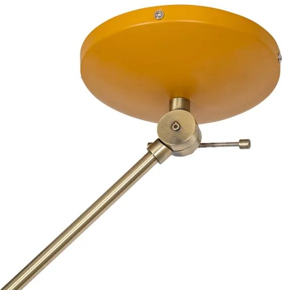 Stropní retro svítidlo do dětského pokoje s ramenem žluté Milton Yellow