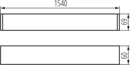 Svítidlo pro LED trubice T8 Kanlux ALIN 1X150-W-NT 27425