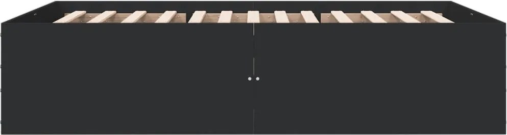 Rám postele černý 120 x 200 cm kompozitní dřevo 3280931