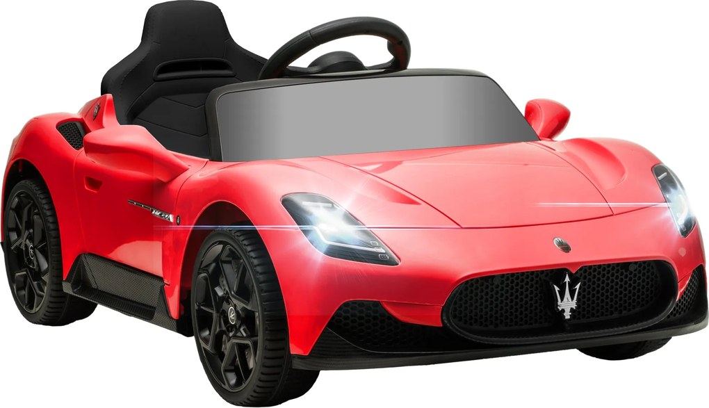 Dětské elektrické auto AIYAPLAY Maserati MC20 s 12V a dálkovým ovládáním 2.4G, plynulý start, LED světla, hudba, houkačka, pružinové odpružení, 3-6 le