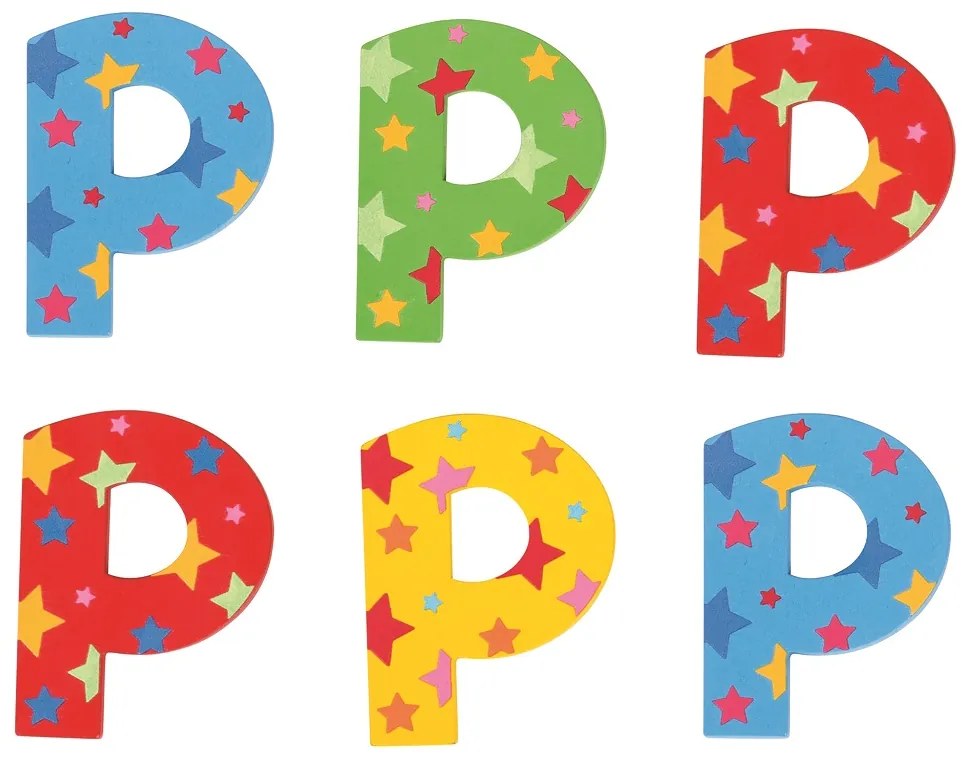 Bigjigs Toys Hvězdičkové písmenko P