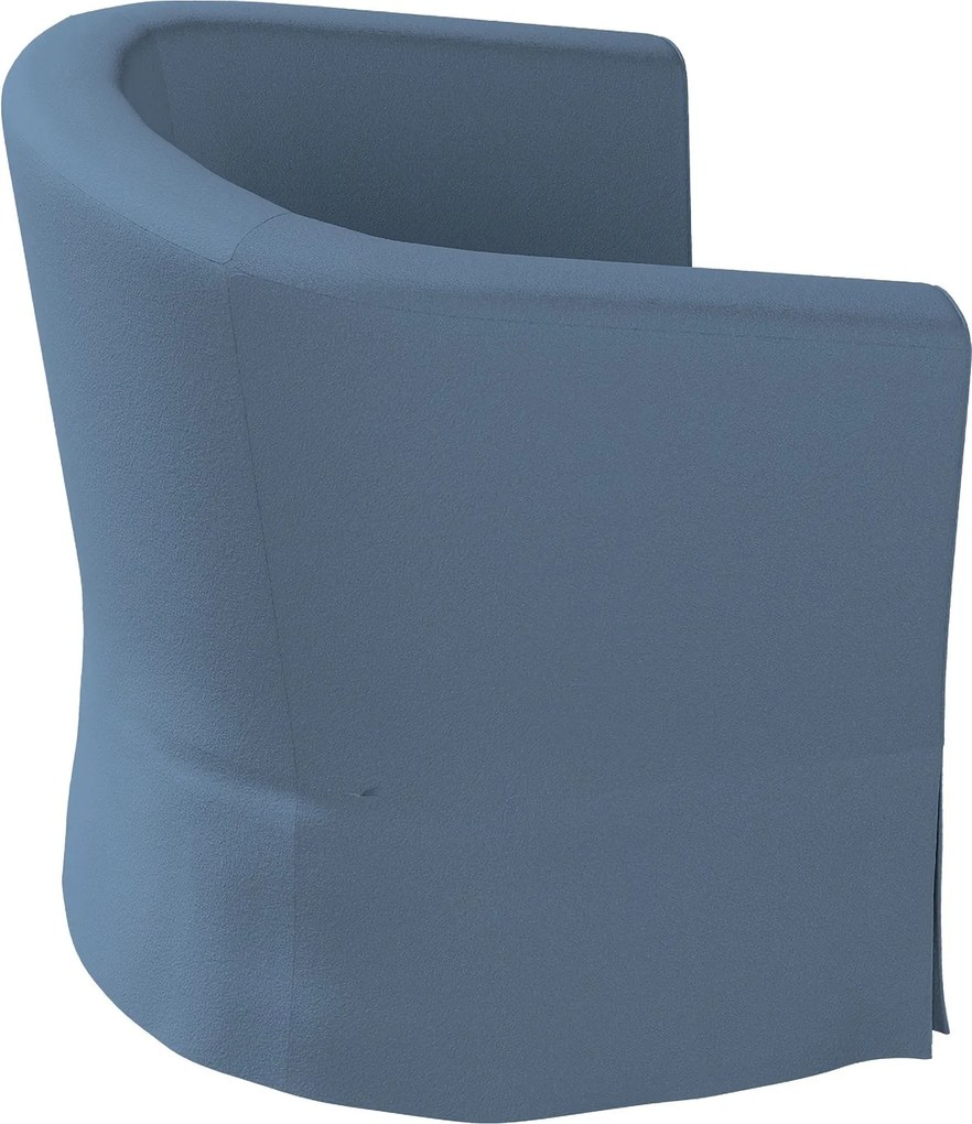 Potah na křeslo IKEA Ektorp Tullsta barva modrá látka pletený vzor