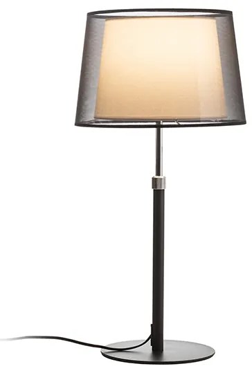 RENDL R12484 ESPLANADE stolní lampa, dekorativní transparentní černá/bílá chrom