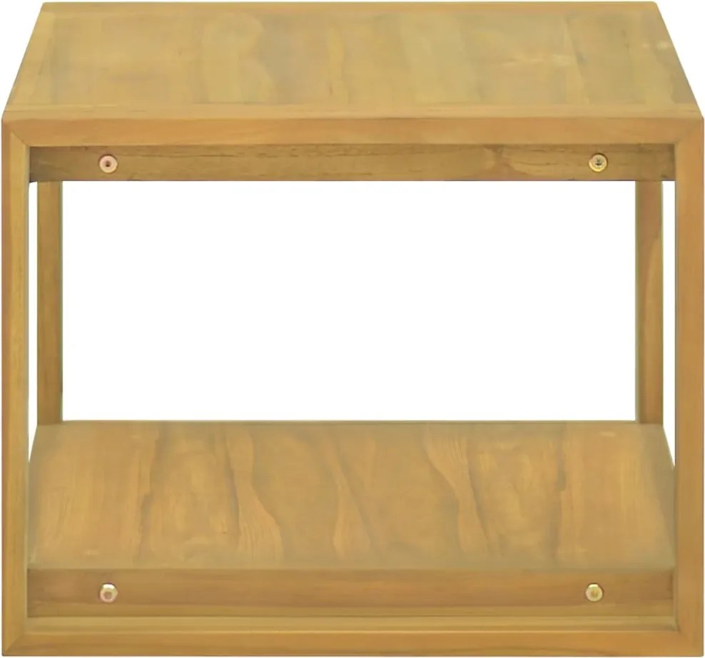 Nástěnná koupelnová skříňka 60 x 45 x 35 cm masivní teak 338234