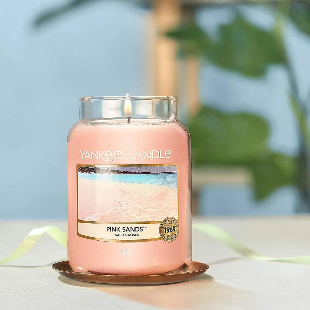 Yankee Candle vonná svíčka Classic ve skle velká Pink Sands 623 g