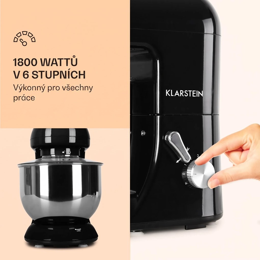 Klarstein Bella, kuchyňský robot, 1800 W, 2,7 HP, 5,2 l