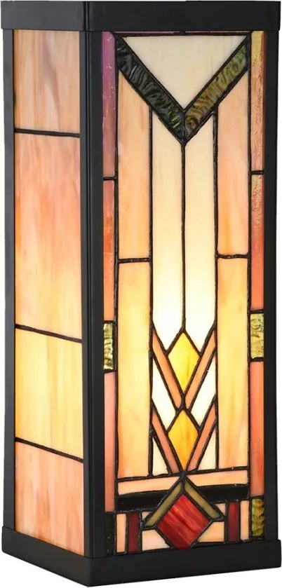 Nástěnná lampa tiffany Yves III - 14*16*40 cm E27/max 1*100W