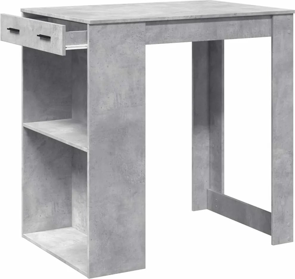 Barový stůl betonově šedý 102 x 70 x 103,5 cm kompozitní dřevo 3309324