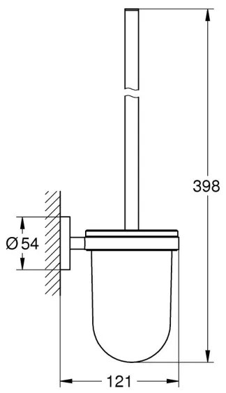 GROHE 41185DC0 - Souprava na čištění toalety ESSENTIALS nerez