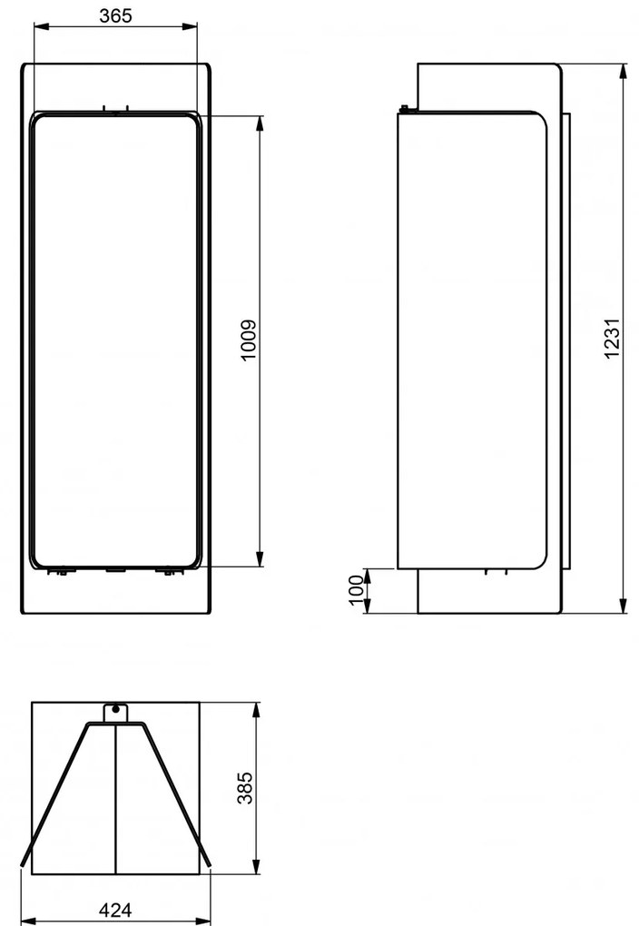 Stojan na dřevo FLAMINGO DELUXE ® 3, šedá (Island)