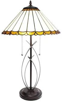 Stolní lampa Tiffany RUSTIC FLOWER Clayre &amp; Eef 5LL-6282