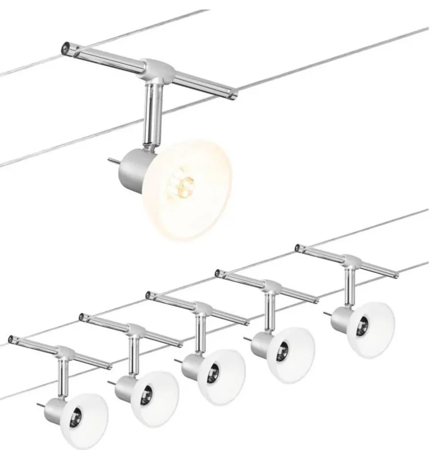 Paulmann 94136 - SADA 5xGU5,3/10W Bodové svítidlo SHEELA 230V lesklý chrom
