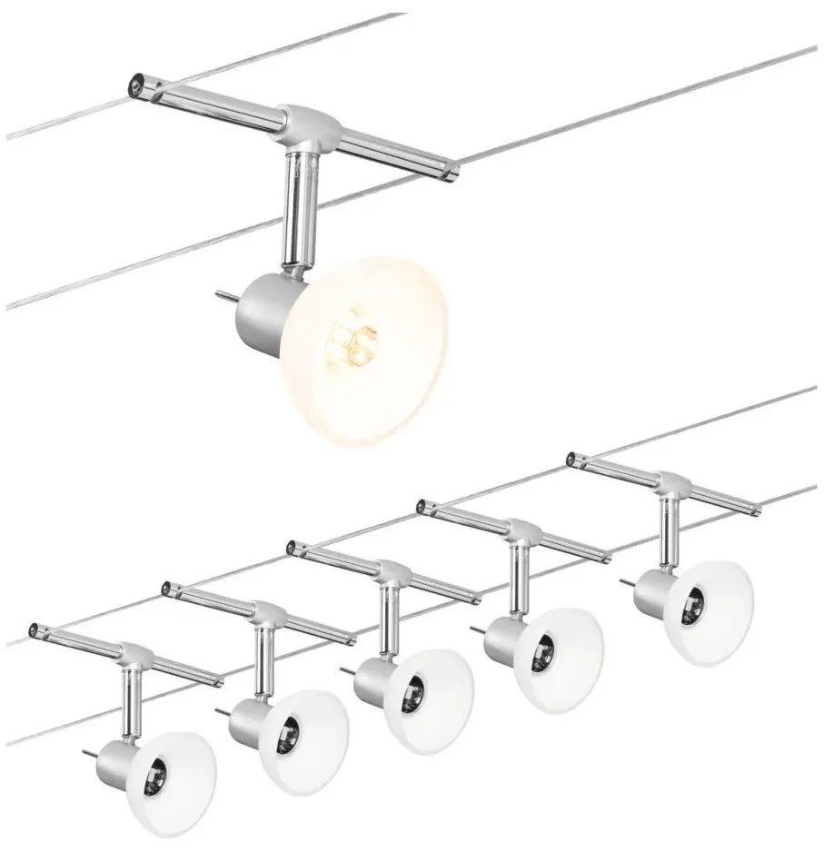 Paulmann Paulmann 94136 - SADA 5xGU5,3/10W Bodové svítidlo SHEELA 230V lesklý chrom W3851