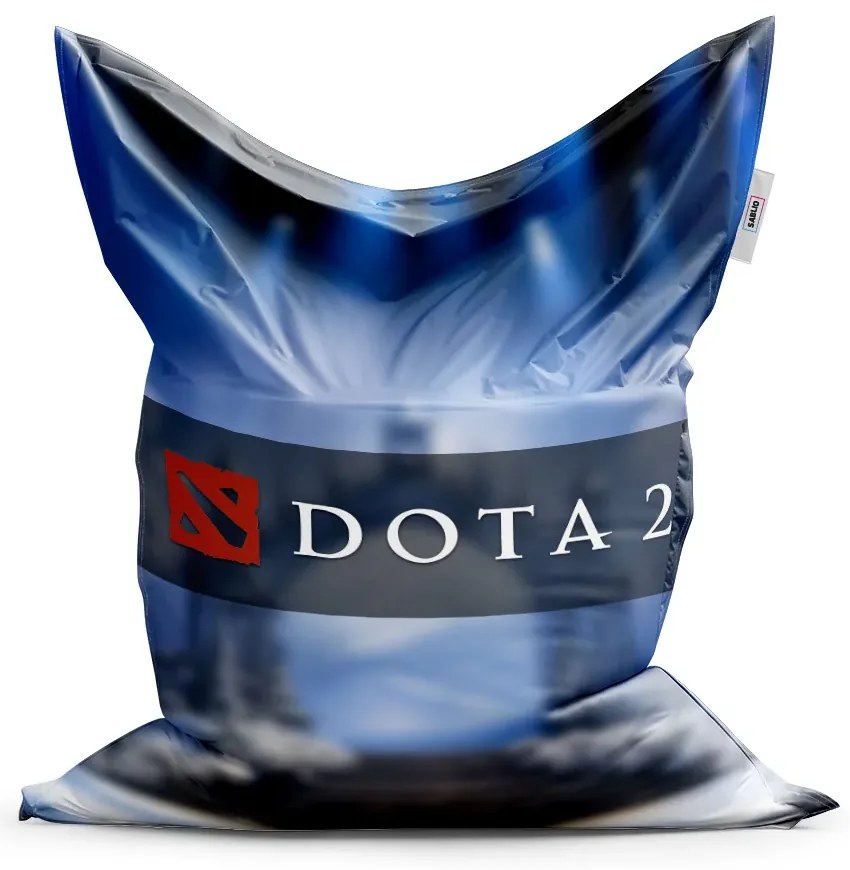 Sablio Sedací vak Classic DOTA 2 Modrá - 200x140 cm