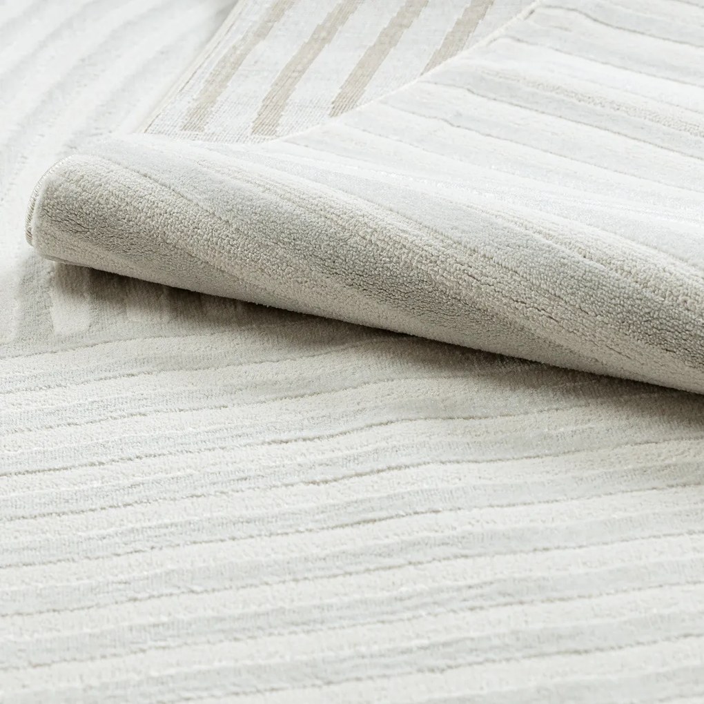Dywany Łuszczów, Kusový koberec Balance 1921 cream, 160x220, bílá, ložnice