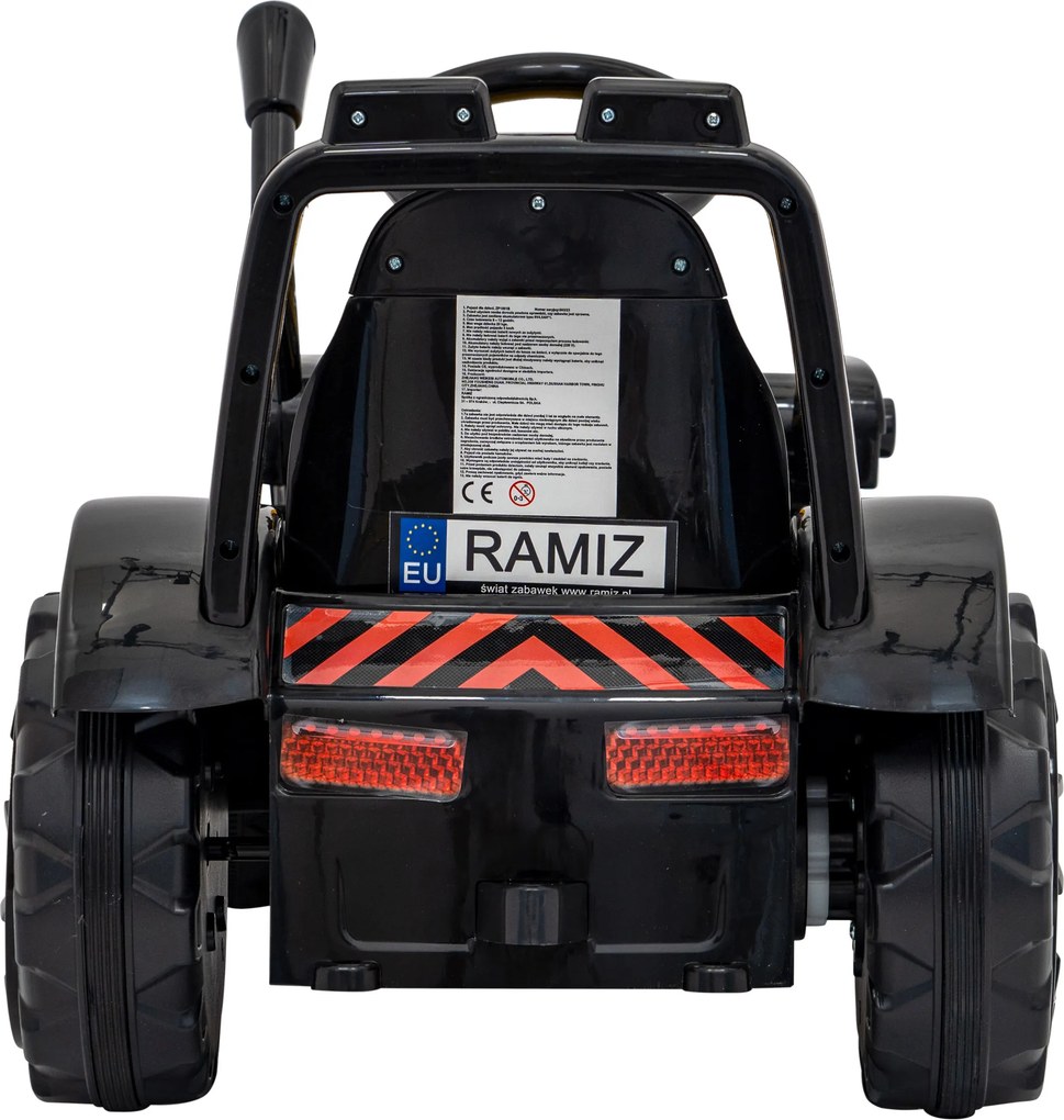 Ramiz Traktor buldozer G320 pro nejmenší děti žlutý + pohyblivá lžíce + melodie + klakson + LED světla