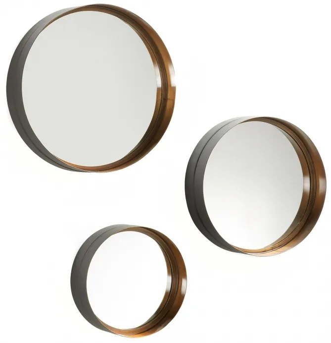 Set závěsných zrcadel LaForma Wilson Ø 23 - 35 cm