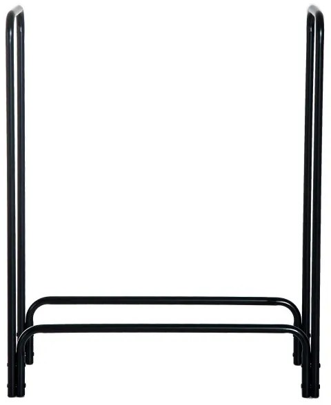 Goleto Zásobník na krbové dřevo 90 x 36 x 110 cm | černý