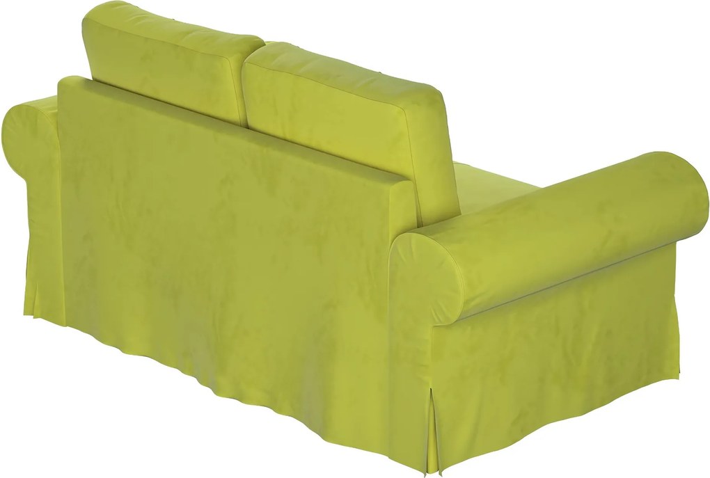 Potah na pohovku IKEA Backabro 2-místná, rozkládací barva zelená látka lesklé, sametová