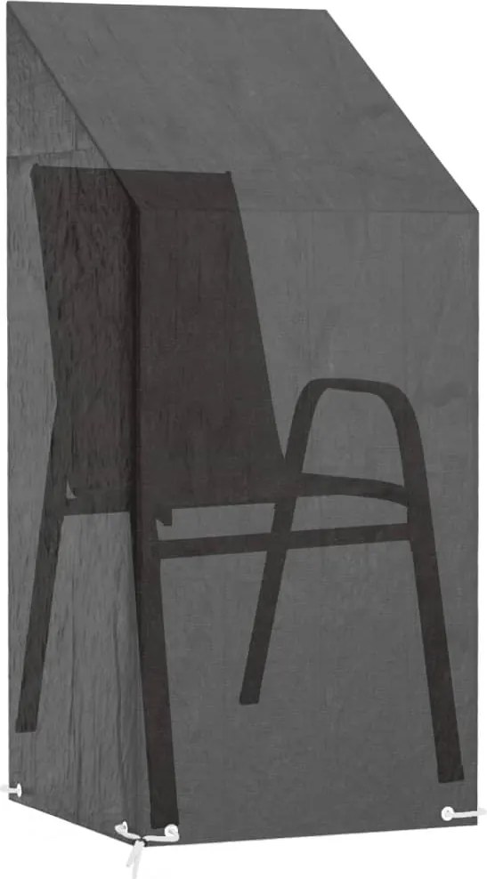 Plachty na zahradní židle 2 ks 8 oček 65 x 65 x 110/150 cm PE 3155387