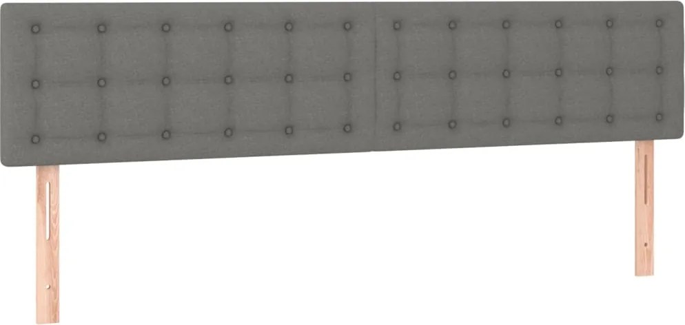 Box spring postel s matrací tmavě šedá 160x200 cm textil 3140946