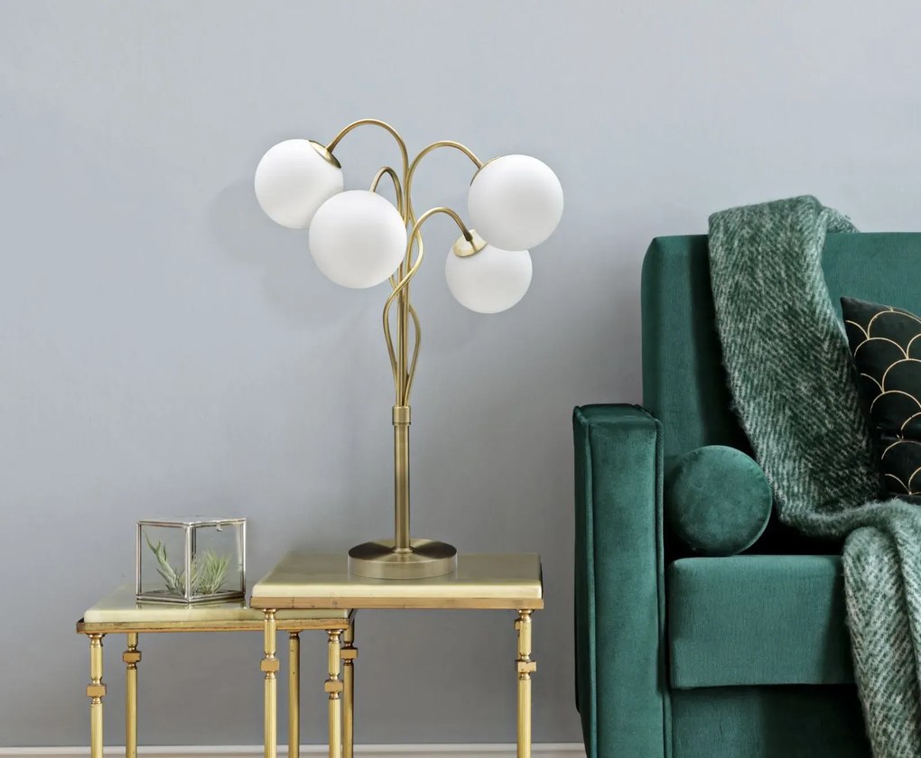Stolní lampa Glamy 4 Light 74 cm zlatá
