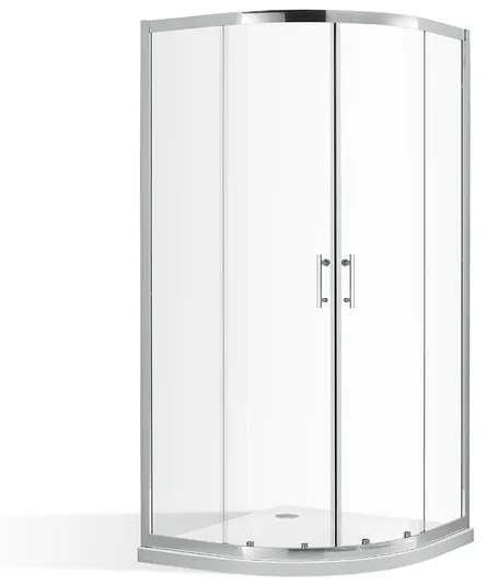 Čtvrtkruhový sprchový kout  900x900 mm s posuvnými dveřmi.
 - Čtvrtkruhový sprchový kout OBR2 Roltechnik OUTLET