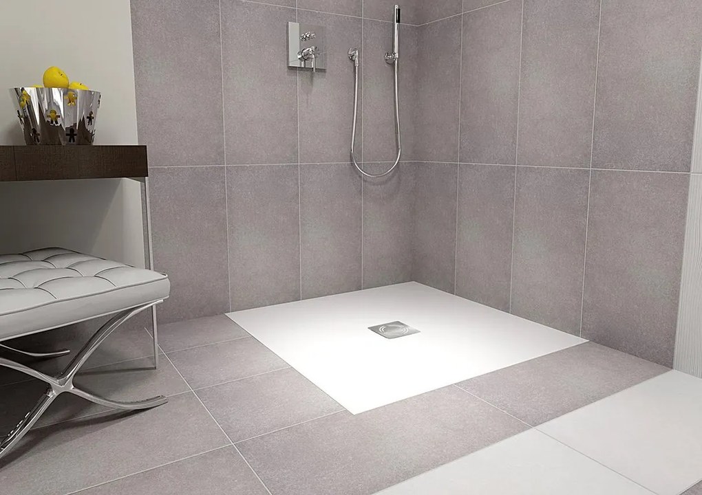 Polysan Polysan, FLEXIA sprchová vanička z litého mramoru s možností úpravy rozměru 100x100x3cm, 71552