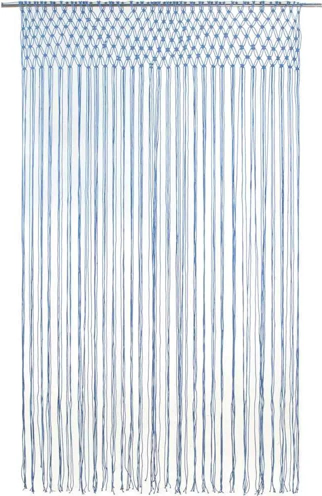 Macramé závěs modrý 140 x 240 cm bavlna 323985
