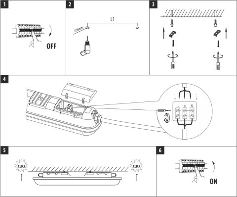 LED Technické zářivkové svítidlo LED/18W/230V 4200K 60 cm IP65