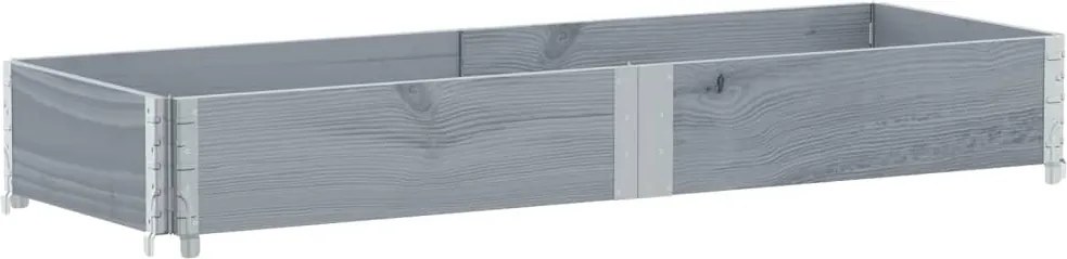 Zahradní truhlík šedý 150x50 cm masivní borové dřevo 3295405