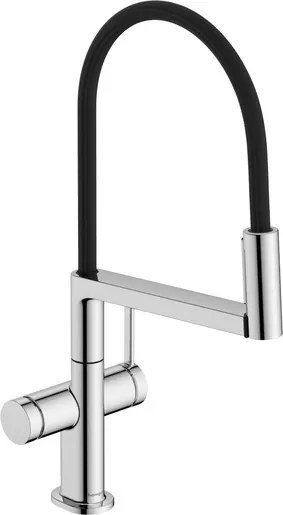 Hansgrohe Talis Select M54 PowderSpray dřezová baterie s otočným ramínkem, 2 proudy chrom 72861000