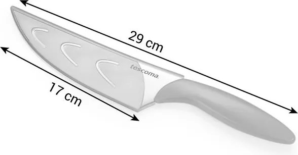 TESCOMA Nůž kuchařský MicroBlade MOVE 17 cm, s ochranným pouzdrem