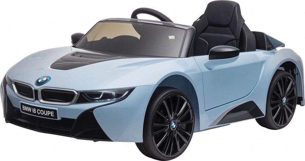 HOMCOM Elektrické auto pro děti 3-8 let 6V BMW I8 Coupe s dálkovým ovládáním, 2 dveřmi, světly a hudbou, elektrické auto z PP a kovu, 115x72,5x46 cm,