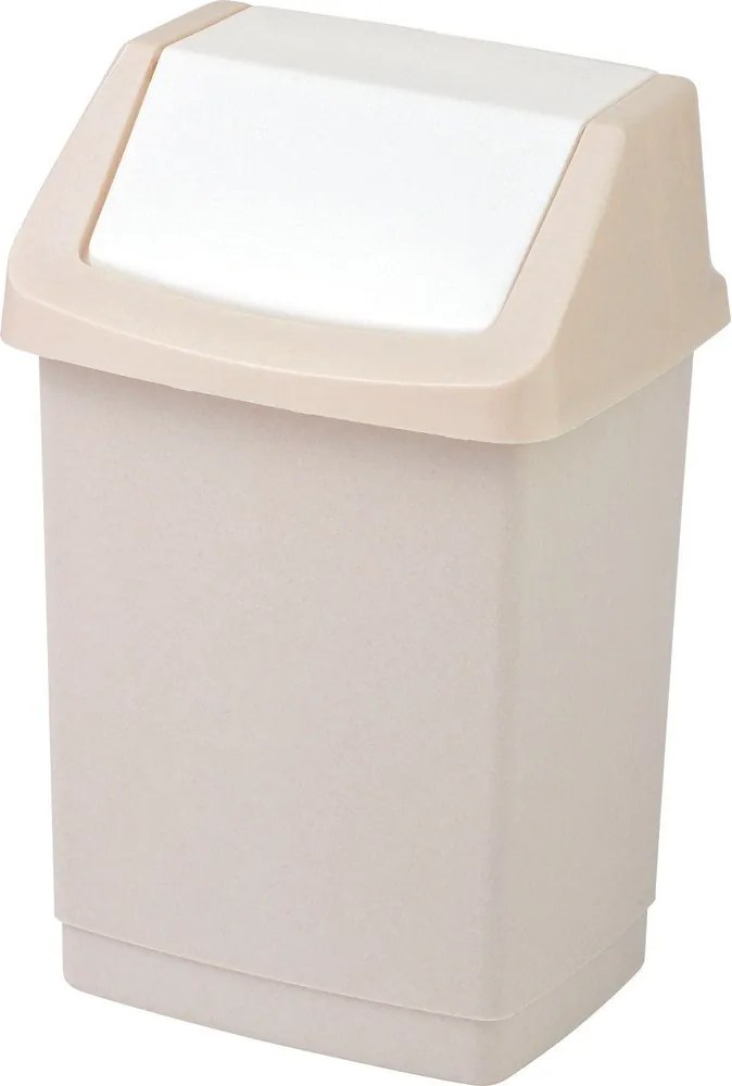 Béžový plastový odpadkový koš 50 l Click-It – Curver
