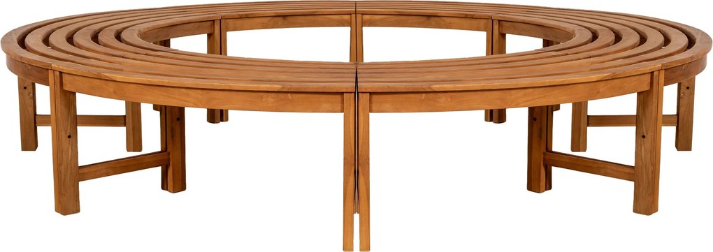 Lavice Nila 250 cm bez opěradla - hnědá
