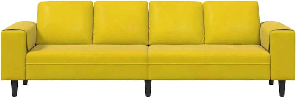 Pohovka do obývacího pokoje Žlutá 250 x 77 x 76 cm 3335097