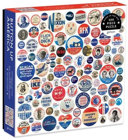 Galison Puzzle Placky Ameriky 500 dílků