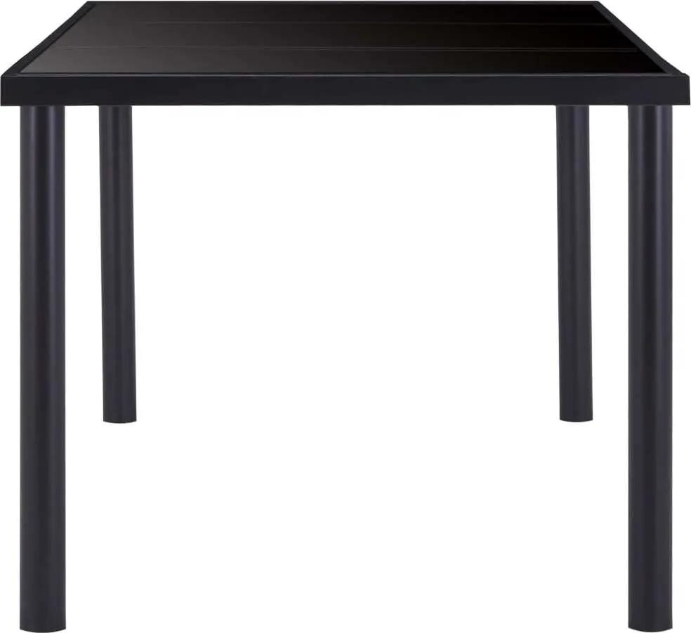 vidaXL Jídelní stůl černý 180 x 90 x 75 cm tvrzené sklo [281855]