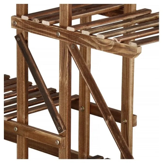 SPRINGOS Kaskádový stojan na květiny 95 cm, hnědý SPRINGOS PLANT 11 GA0176-XG