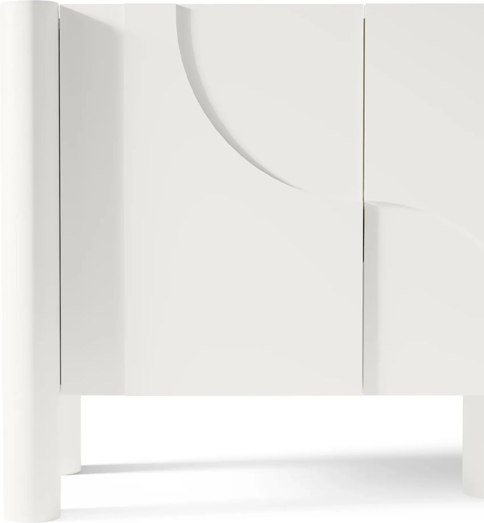 Designová komoda Lunaria 160 cm bílá