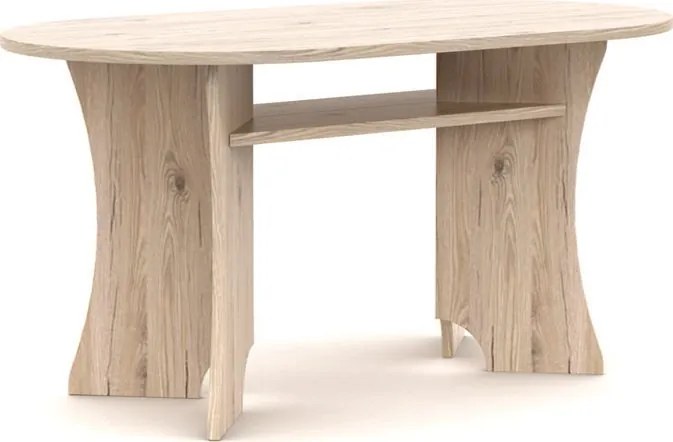 Bradop Oválný konferenční stolek Martin K01 | Provedení: DB - dub bordeaux