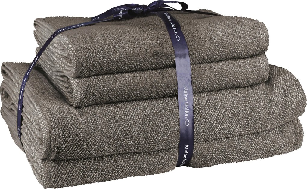 XXXLutz SADA RUČNÍKŮ, 50x100/70x140 cm, antracitová Kleine Wolke - Ručníky - 003342076401