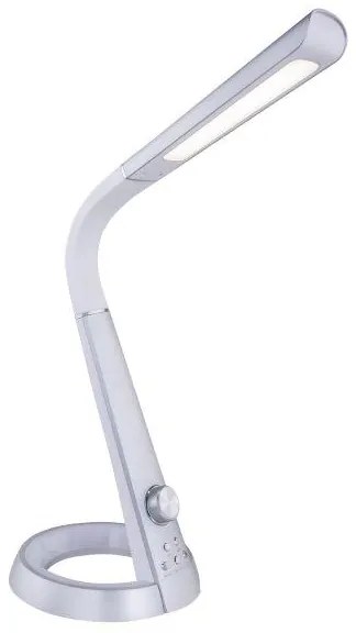 GLOBO 58376S MITTI stmívatelné stolní svítidlo LED RGB 8W / 750lm 3000-6500K IP20 stříbrná Stolní lampy