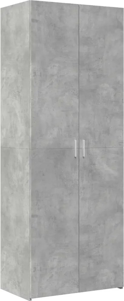 Úložná skříňka betonově šedá 70x42,5x225 cm kompozitní dřevo 3281325