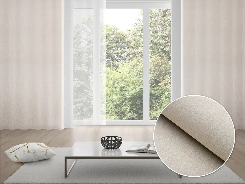 Biante 100% zatemňovací závěs Blackout BKW-207 Pískové žíhání 130x140 cm