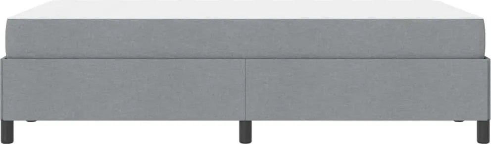 Postel s boxspringem Světle šedá 120 x 190 cm textil 3398843